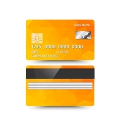 Credit card front and back side Royalty Free Vector Image