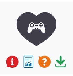 Dont play Joystick sign icon Video game symbol Vector Image