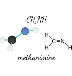 CH2NH methanimine molecule Royalty Free Vector Image