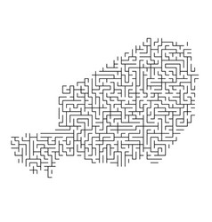 Infinity sign with black lines on a white Vector Image