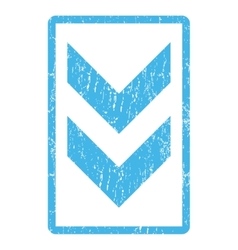 Shift down icon rubber stamp Royalty Free Vector Image