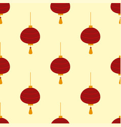 Chinese lantern seamless pattern background Vector Image