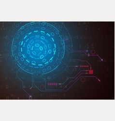 Represent coding technology and programming Vector Image