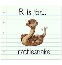 Flashcard letter r is for radar Royalty Free Vector Image