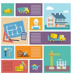 Residential construction text Royalty Free Vector Image