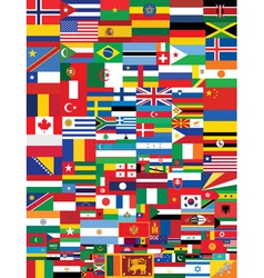 World flags frame Royalty Free Vector Image - VectorStock