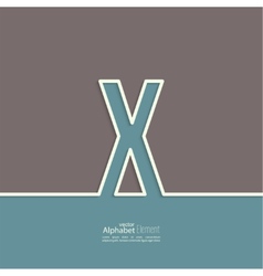 Isometric letter x Royalty Free Vector Image - VectorStock