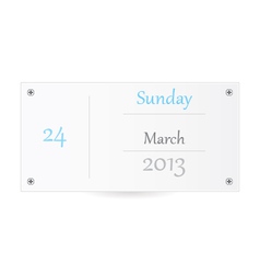 Small calendar Royalty Free Vector Image - VectorStock