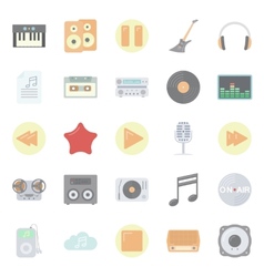 Music player buttons play icon stop pause record Vector Image