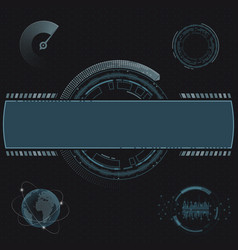 Hud menu user interface Royalty Free Vector Image