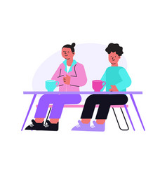 Students indian on white Royalty Free Vector Image