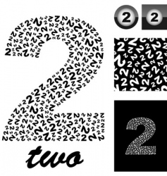 Pattern with numbers Royalty Free Vector Image