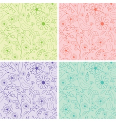Spring seamless pattern Royalty Free Vector Image