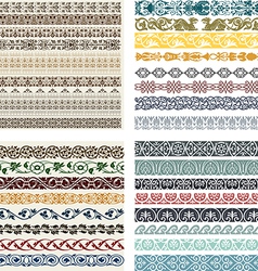 Retro lines set Royalty Free Vector Image - VectorStock